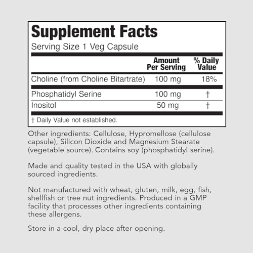 100 mg phosphatidyl serine supplement