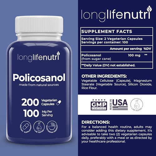 100 mg Policosanol for heart health