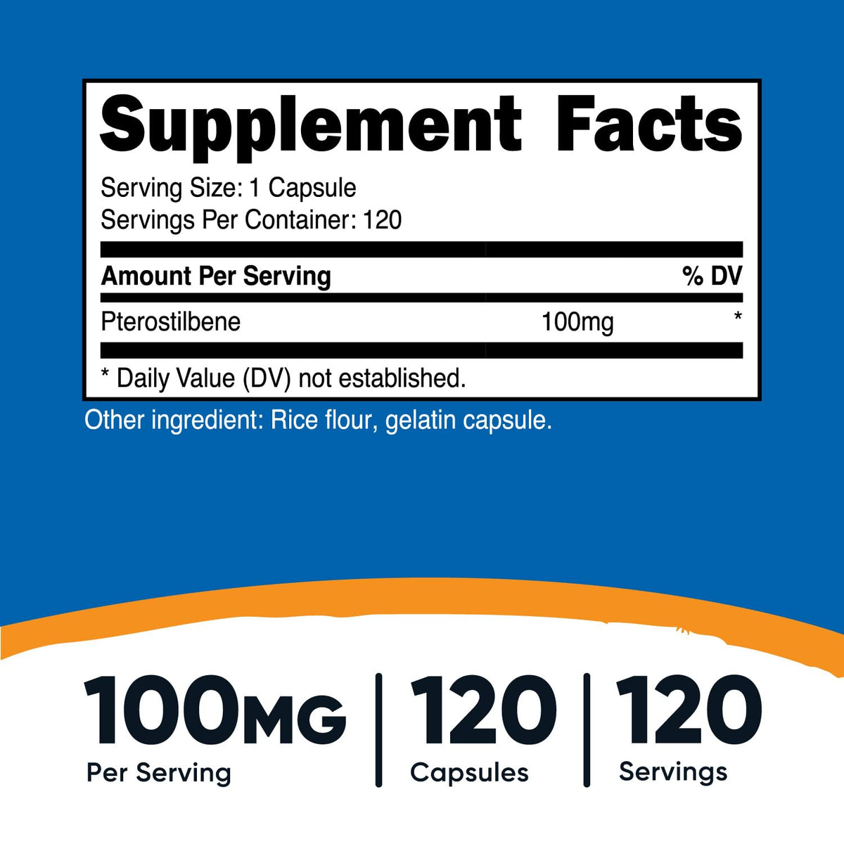 100 mg Pterostilbene for daily wellness