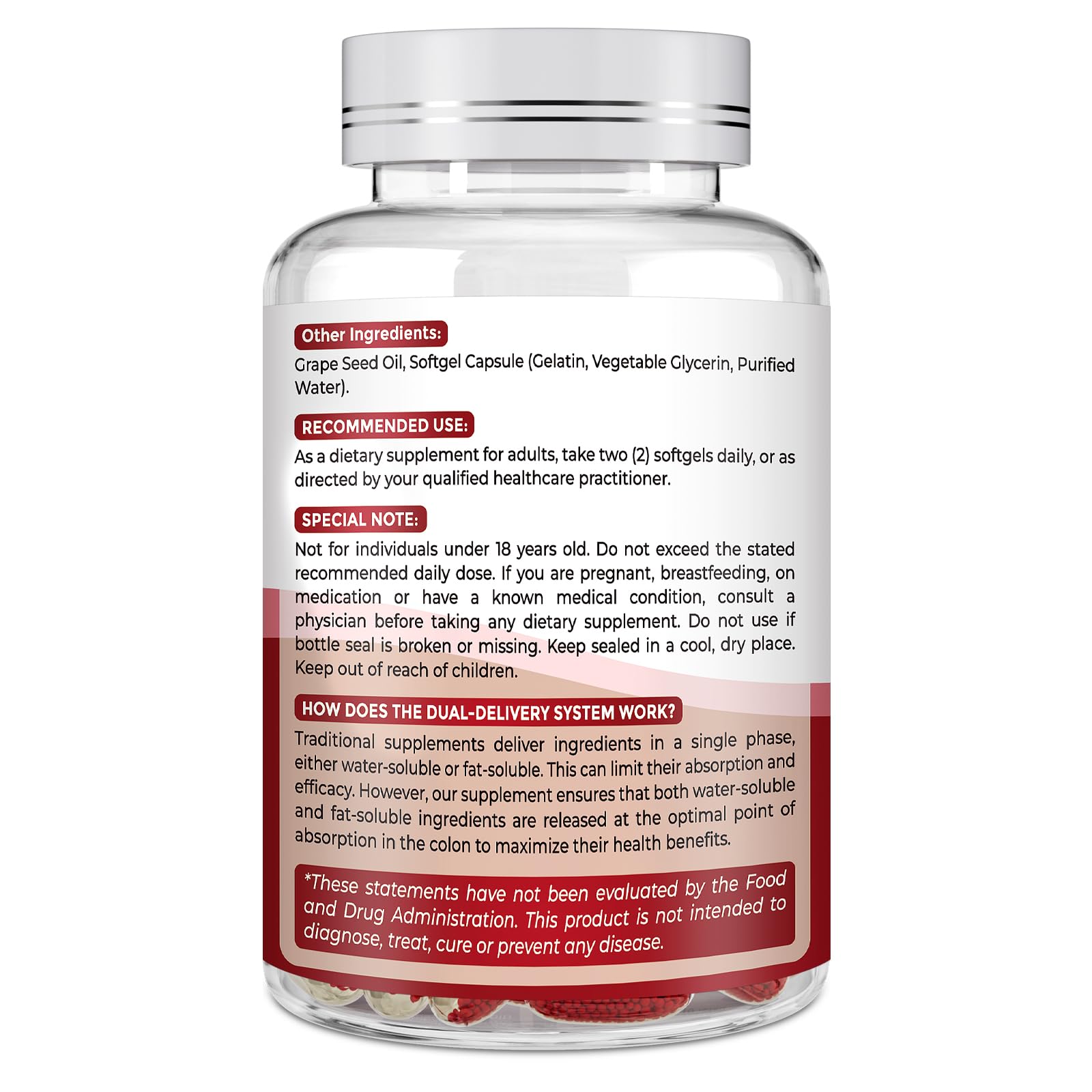100 mg Pycnogenol softgels dosage