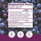 100 mg Reserveage Resveratrol health supplement