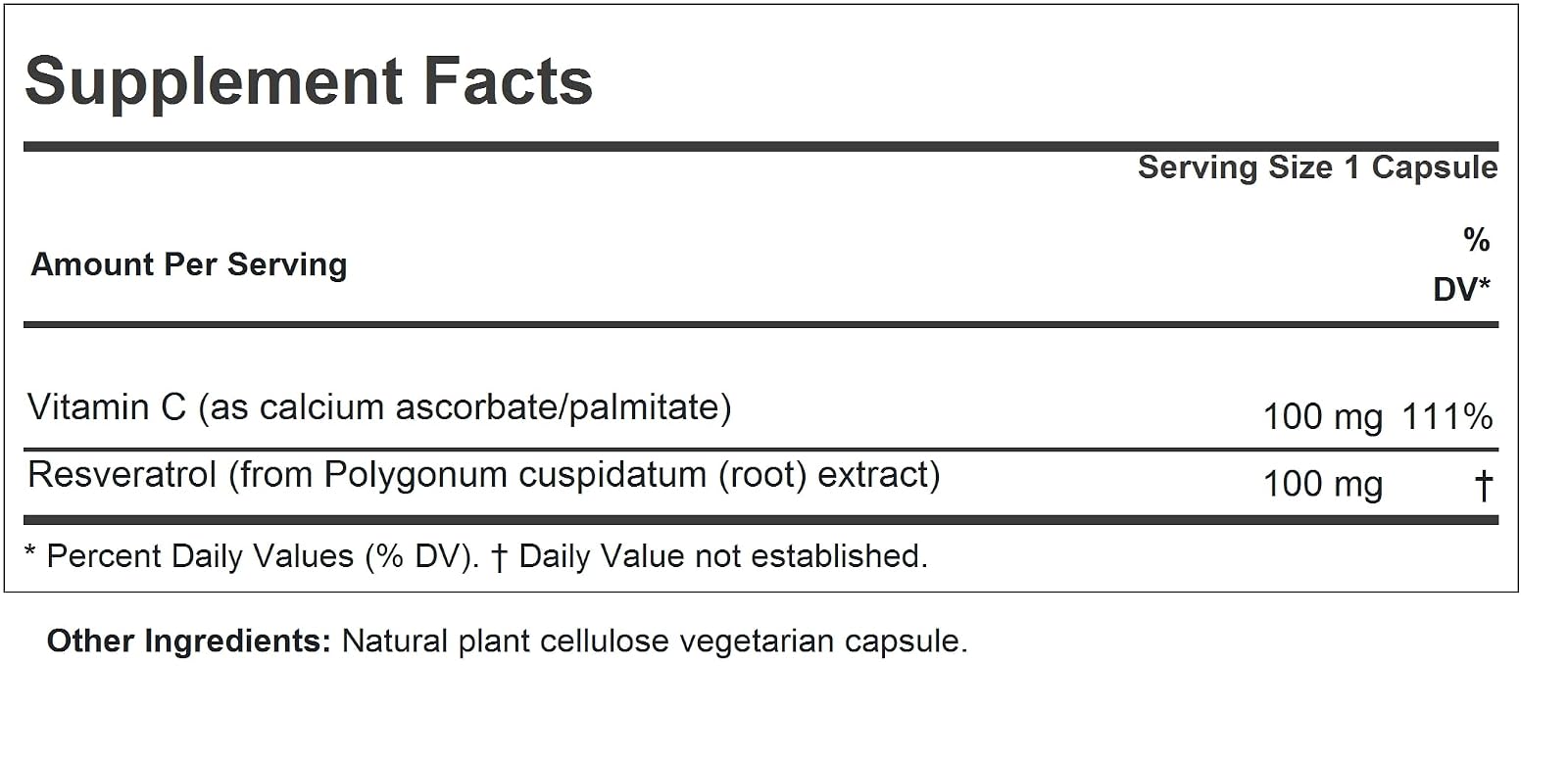 100 mg Resveratrol for heart health