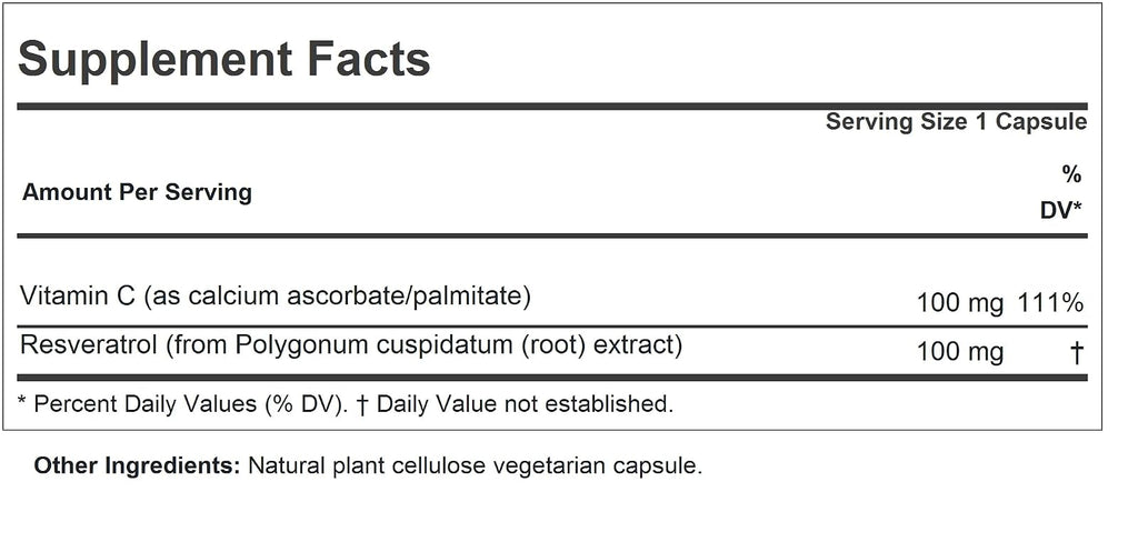 100 mg Resveratrol for heart health