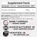 100 mg S-Acetyl L-Glutathione for wellness
