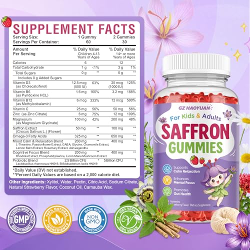 100 mg saffron multivitamins for wellness