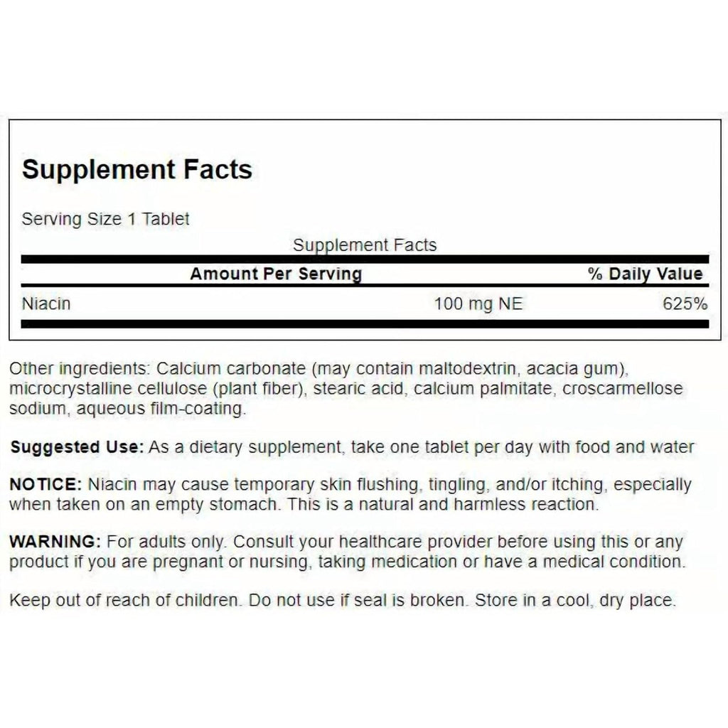 100 mg Swanson Vitamin B3 supplement