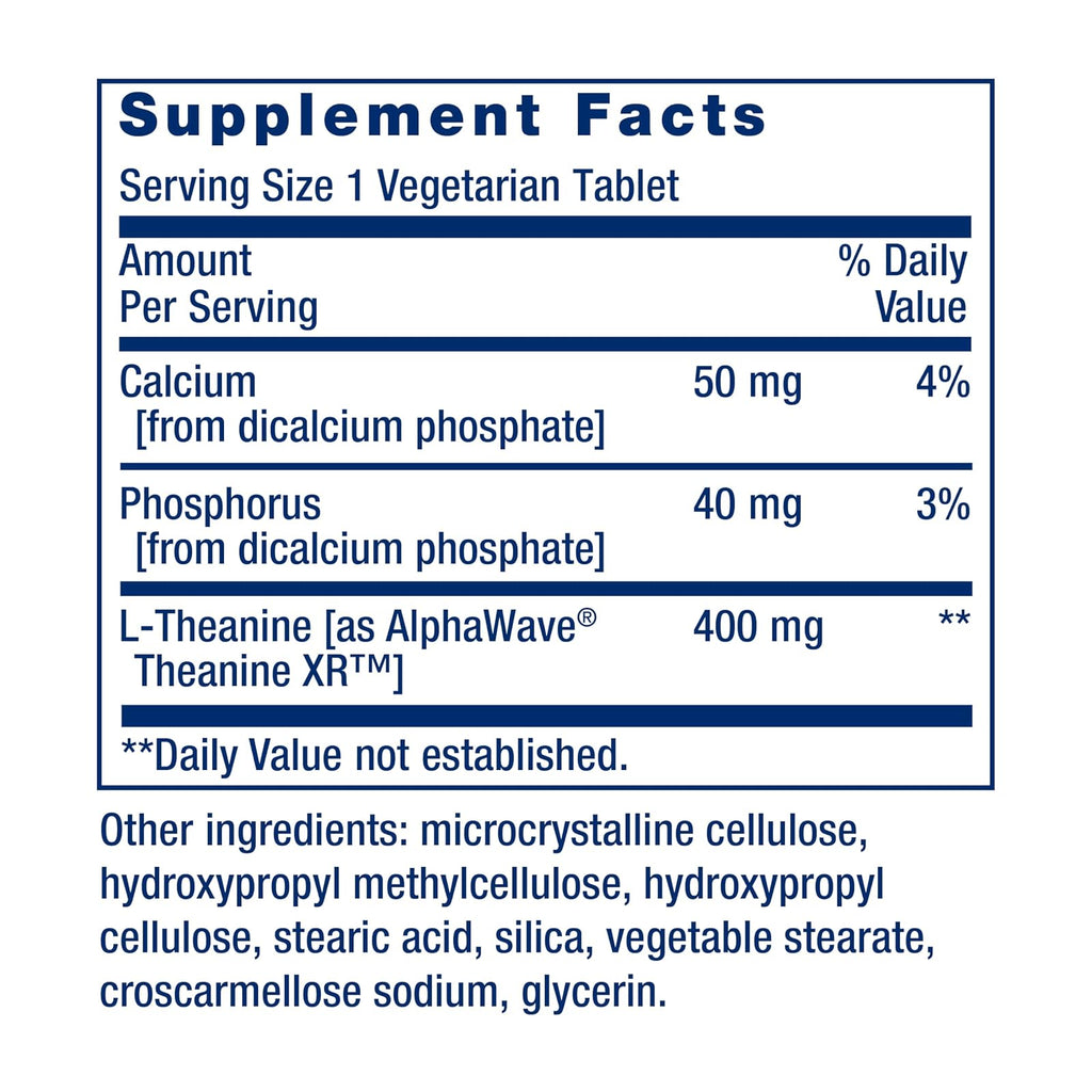 100 mg Theanine XR for stress relief