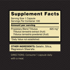 100 mg Tribulus capsules for energy