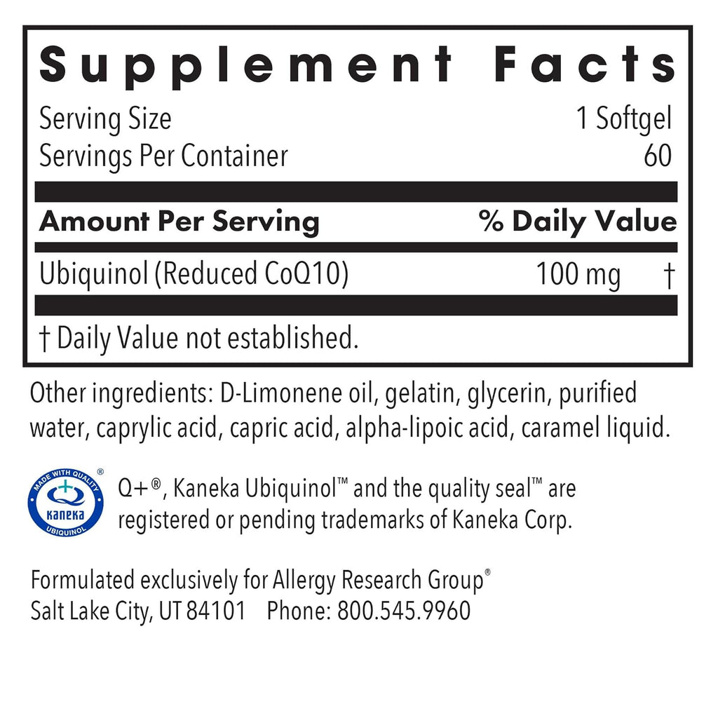 100 mg vegetarian CoQ10 capsules