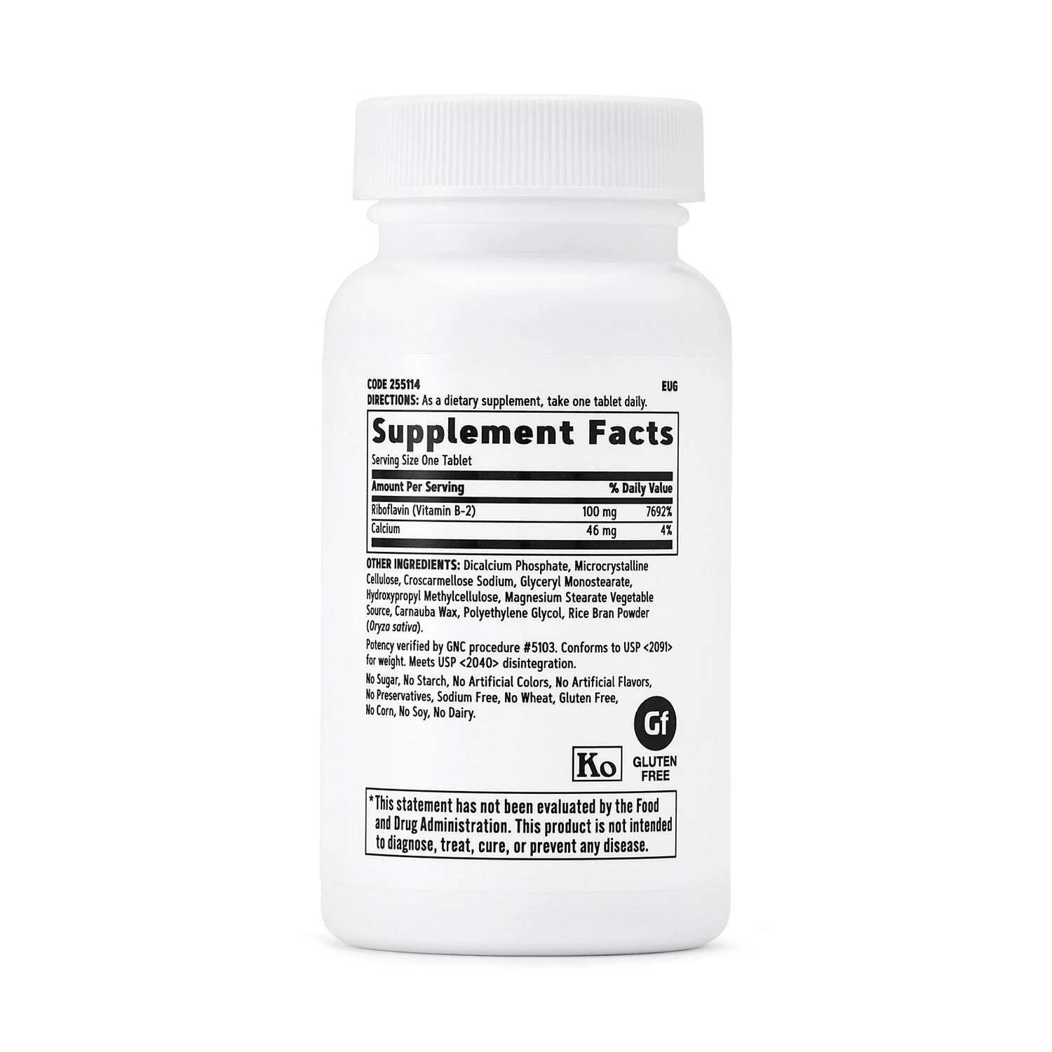 100 mg Vitamin B2 for metabolism
