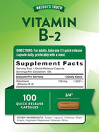 100 mg Vitamin B2 supplement