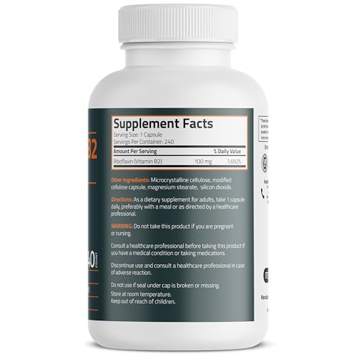 100 mg Vitamin B2 supplement