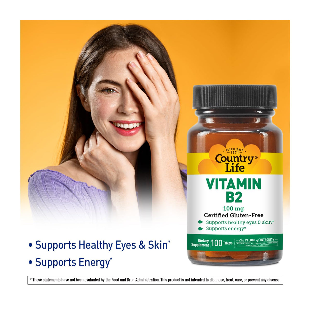 100 mg Vitamin B2 tablets