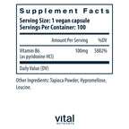 100 mg Vitamin B6 for energy