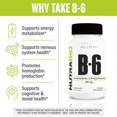 100 mg Vitamin B6 for energy
