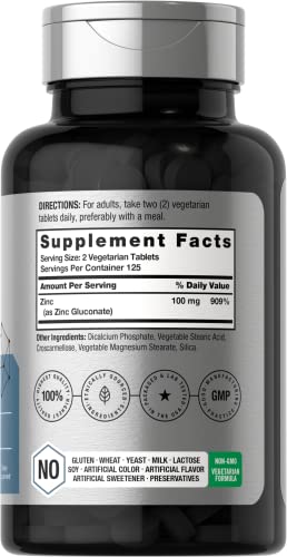 100 mg zinc supplement for immunity