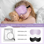 100% mulberry silk eye mask comfort