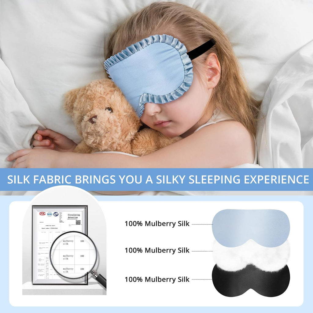 100% mulberry silk eye mask for kids