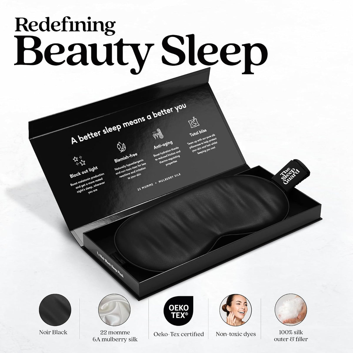 100% mulberry silk eye mask