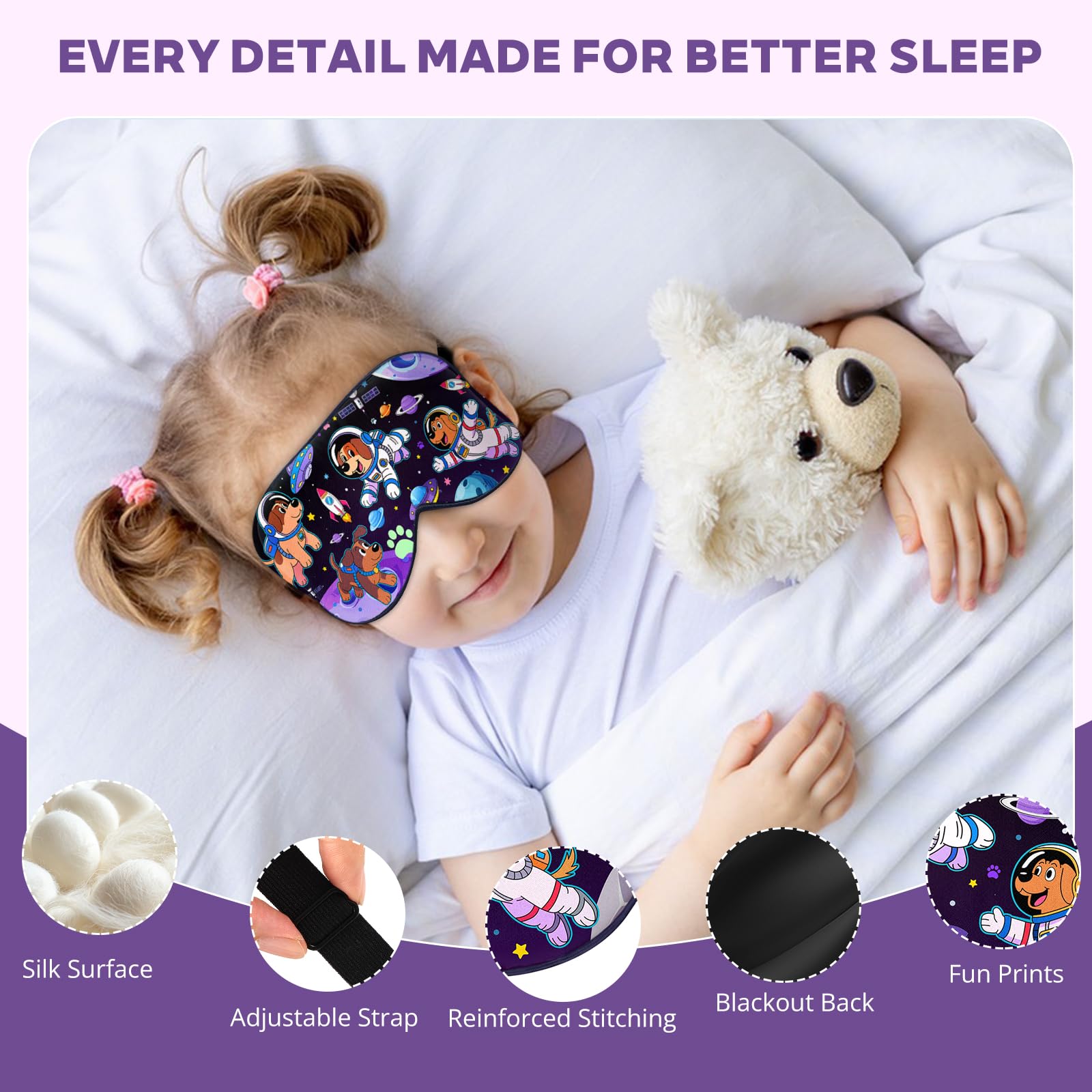 100% mulberry silk eye mask