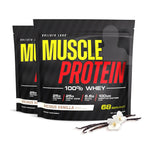 100% Muscle whey protein powder vanilla