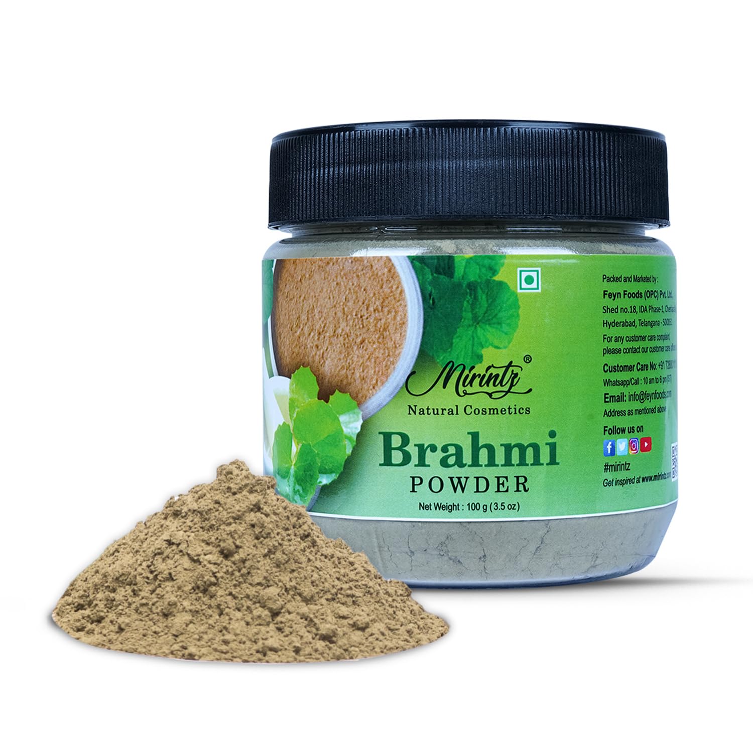 100% natural bacopa monnieri powder
