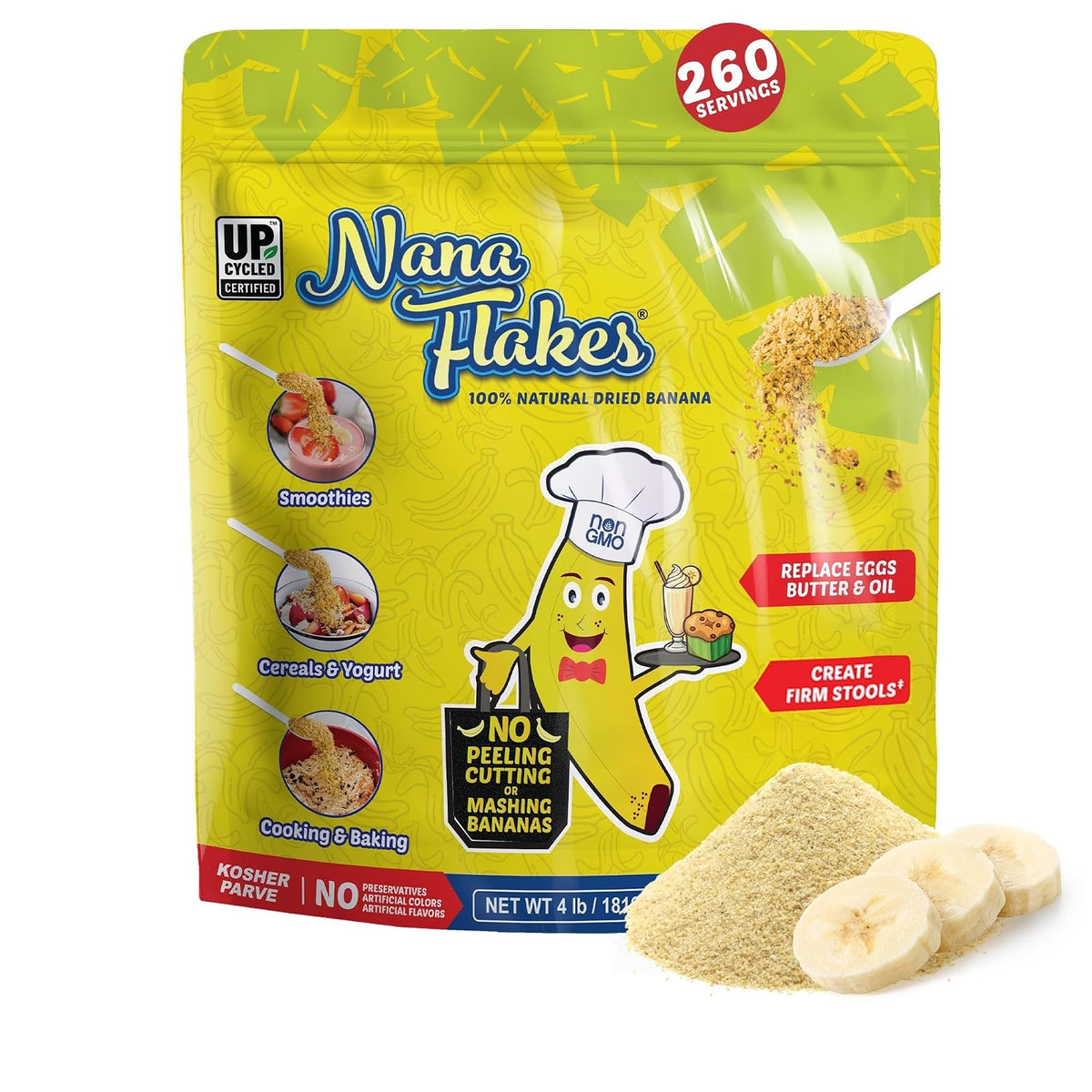 100% natural banana powder fiber