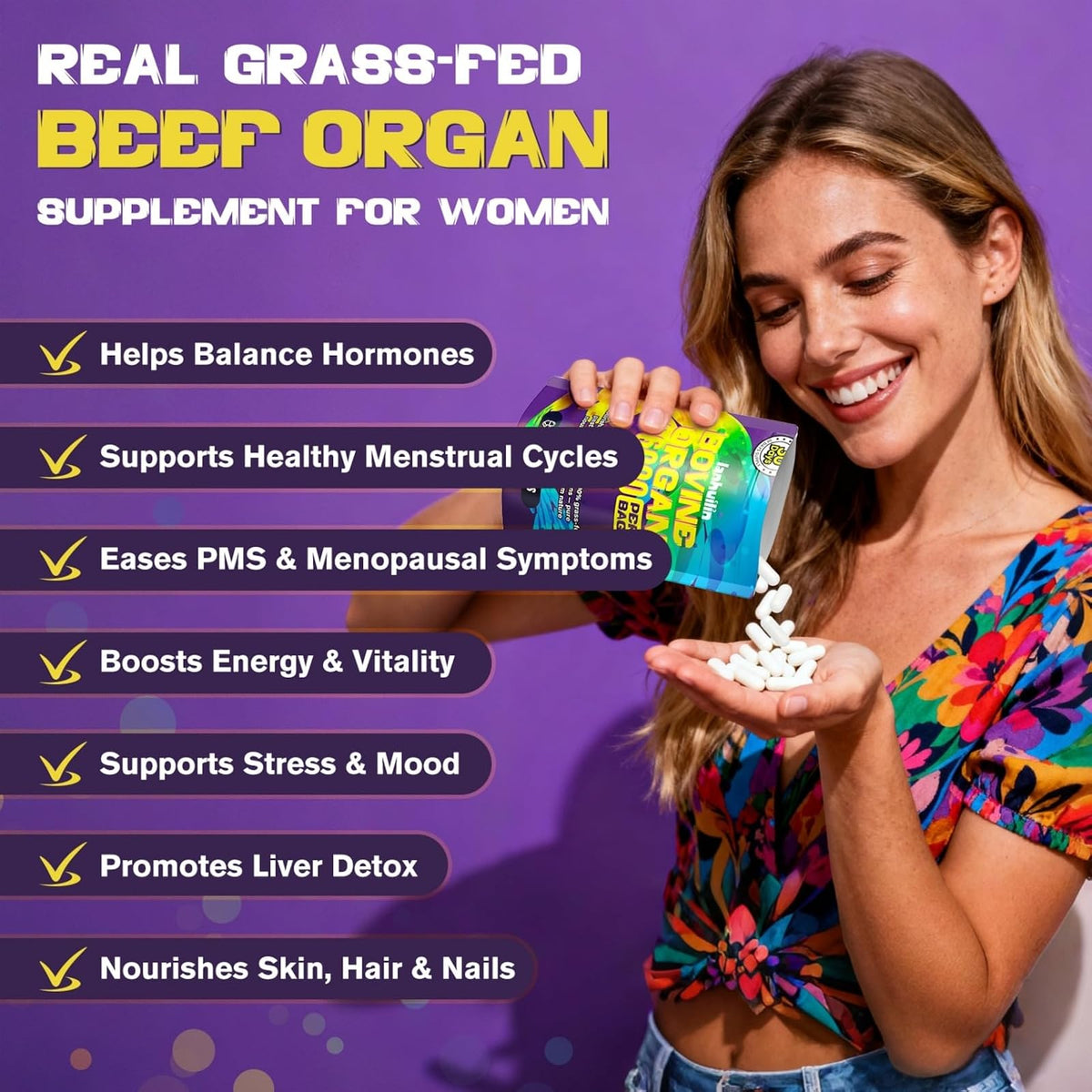 100% natural beef liver pills