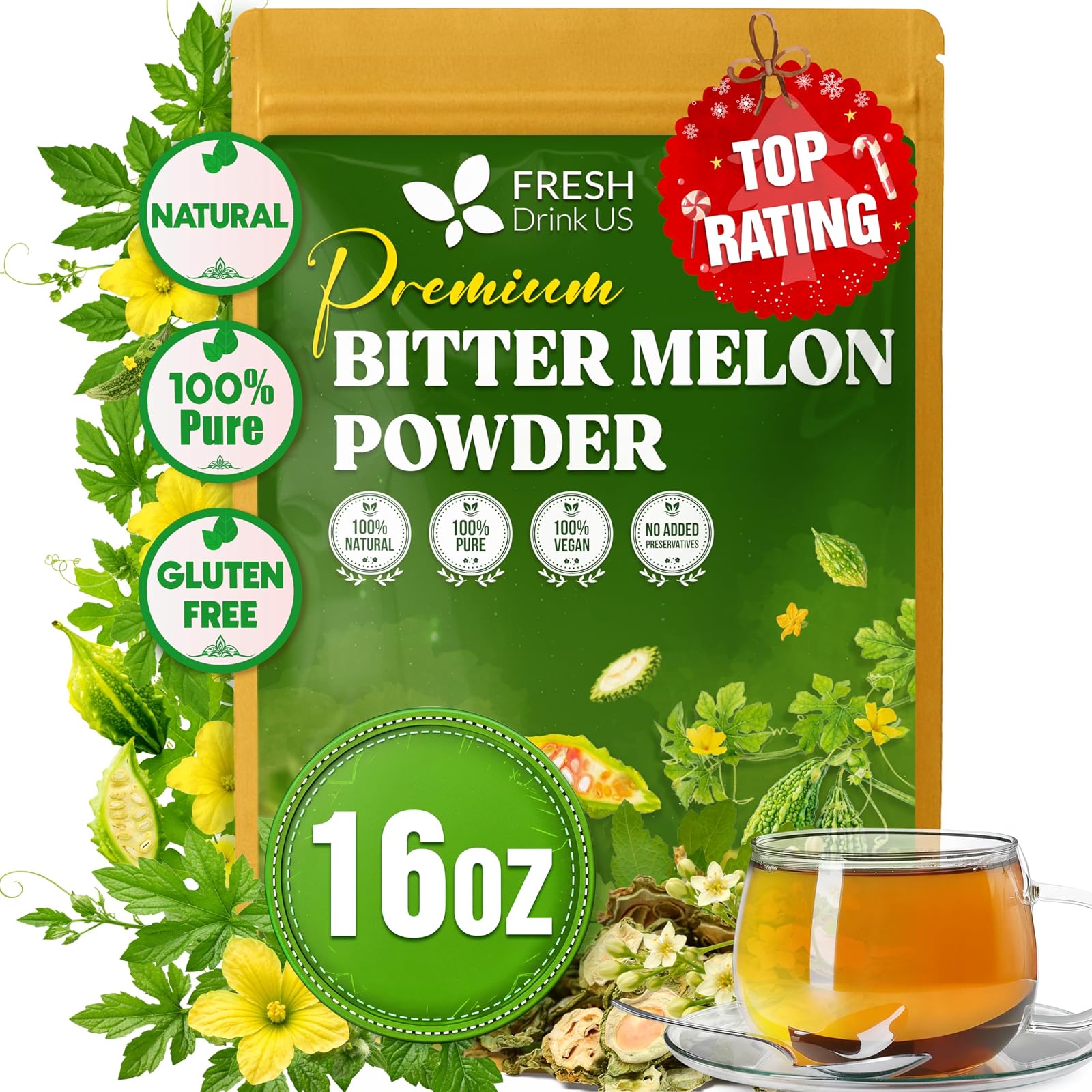 100% natural bitter melon powder