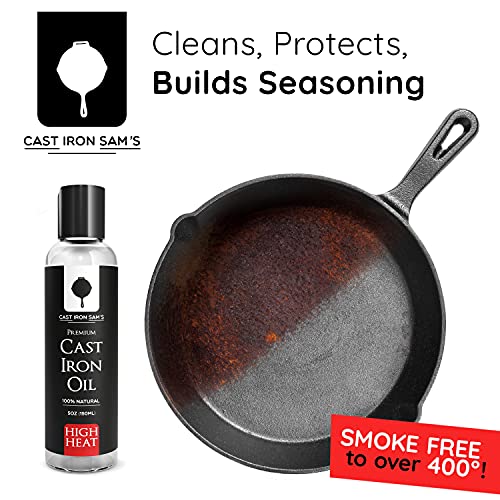 100% natural cast iron oil