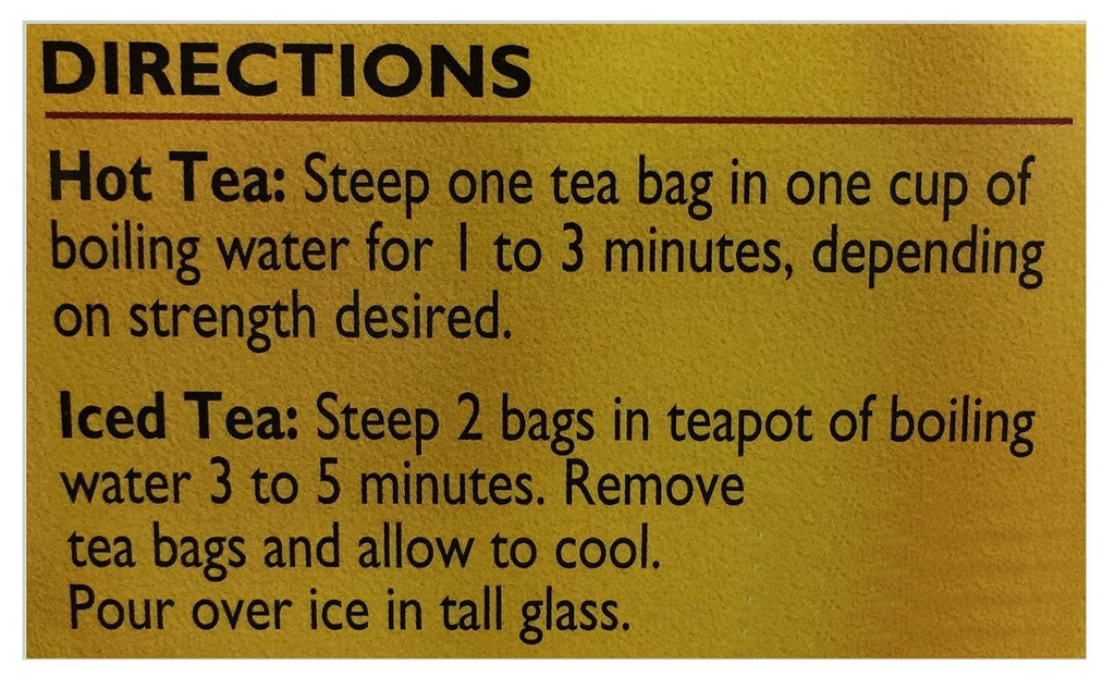 100% natural chamomile tea bags