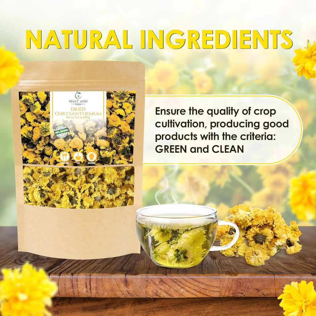 100% natural chrysanthemum flower tea