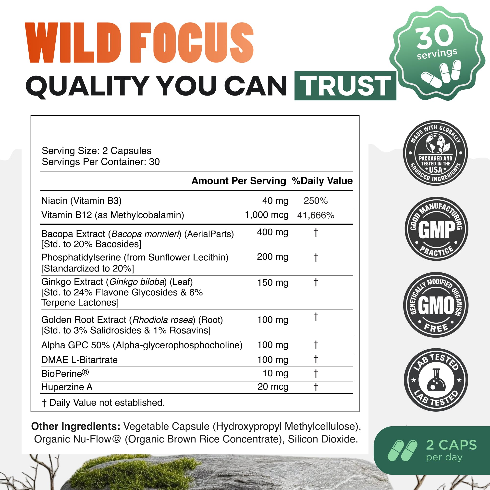 100% natural cognitive enhancement