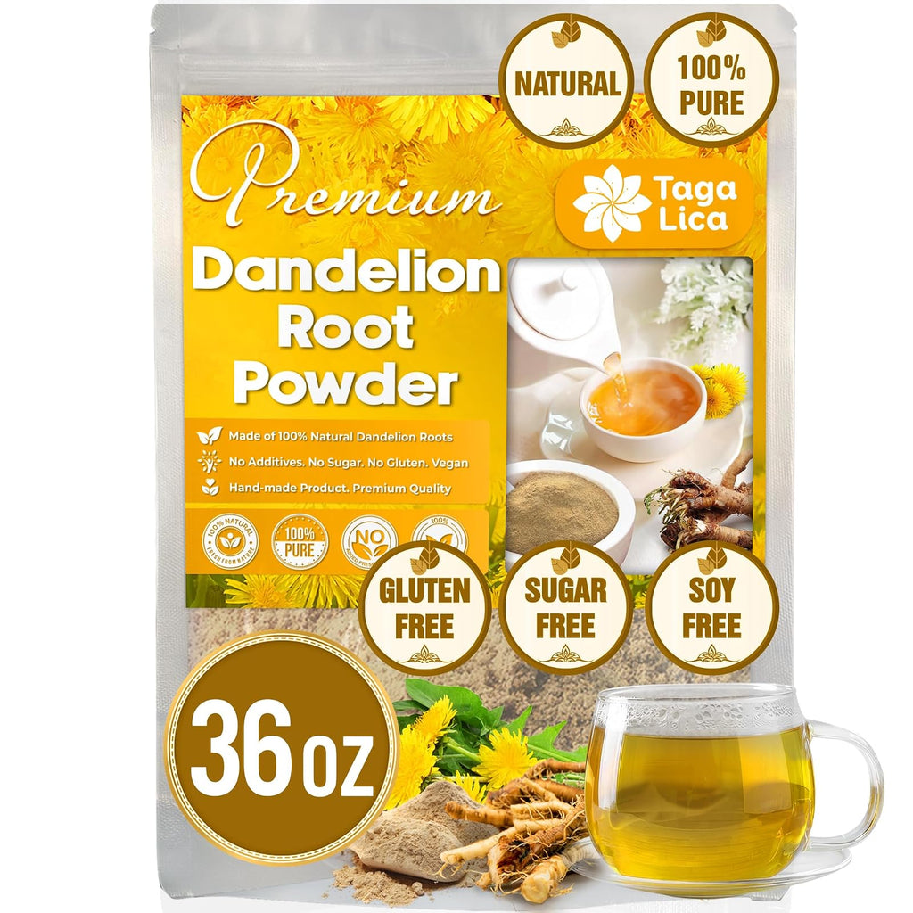 100% natural dandelion root powder