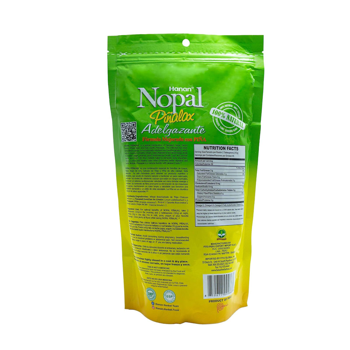 100% natural dietary fiber supplement