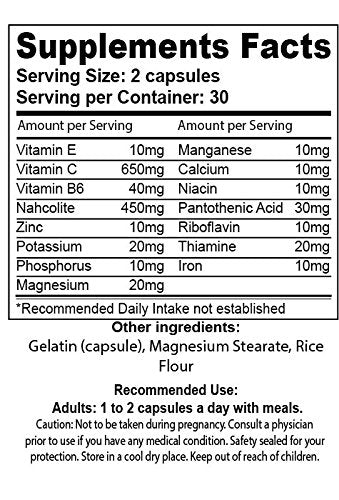 100% natural dietary supplement capsules