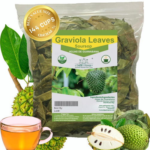 100% natural dried soursop leaves
