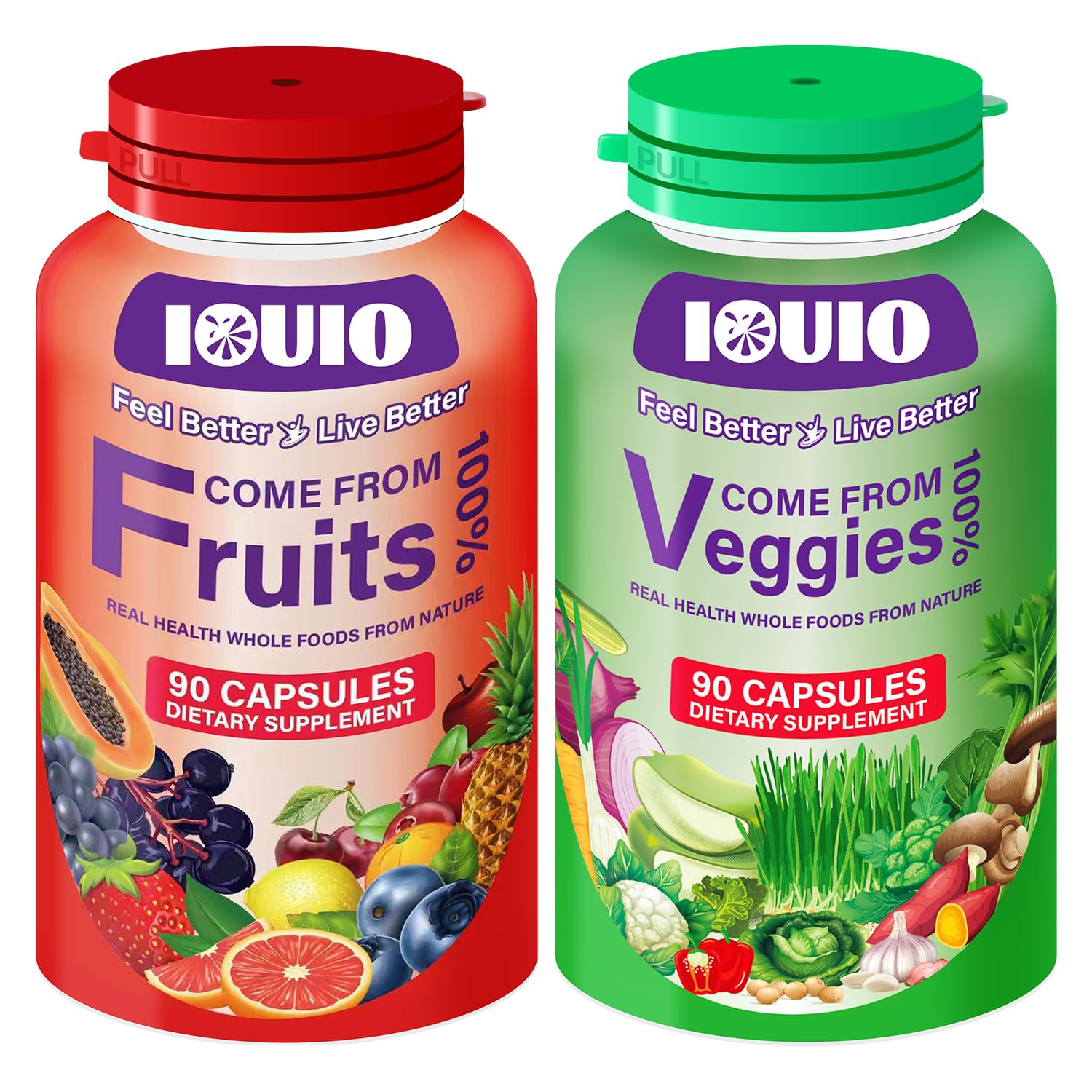 100% natural fruits and veggies supplement
