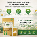 100% natural herbal chamomile infusion