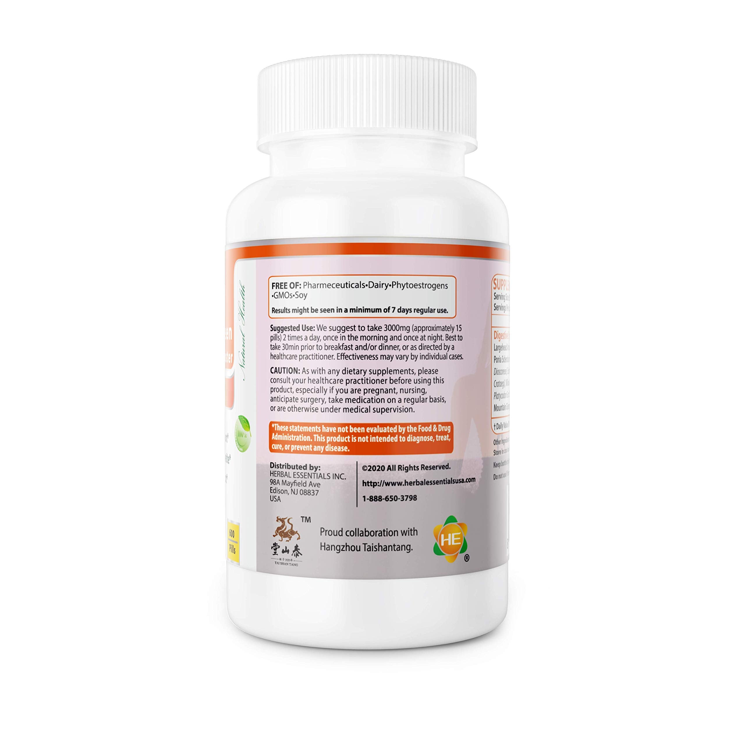 100% natural herbal digestive pills