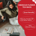 100% natural hibiscus herbal tea bags