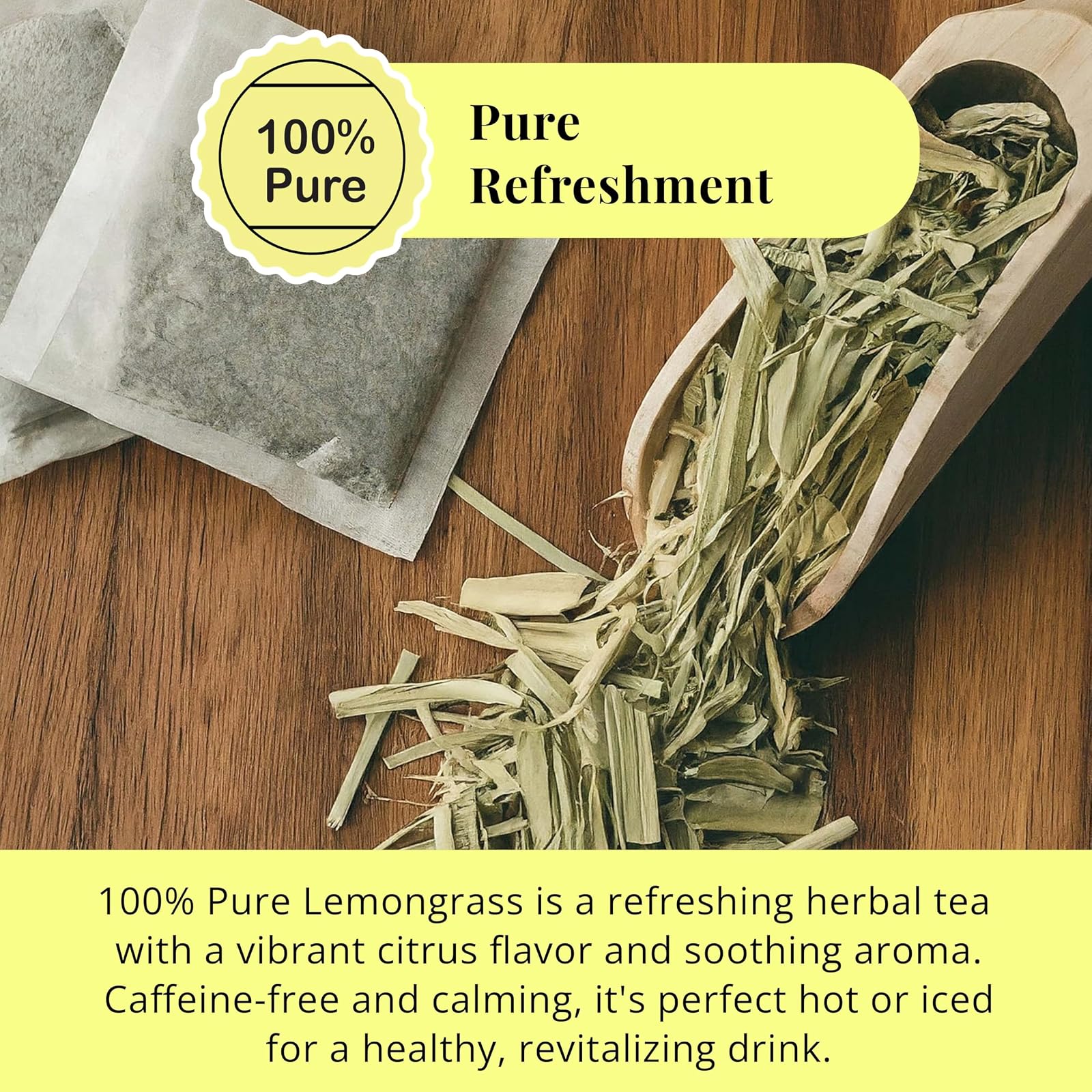 100% natural lemongrass tea