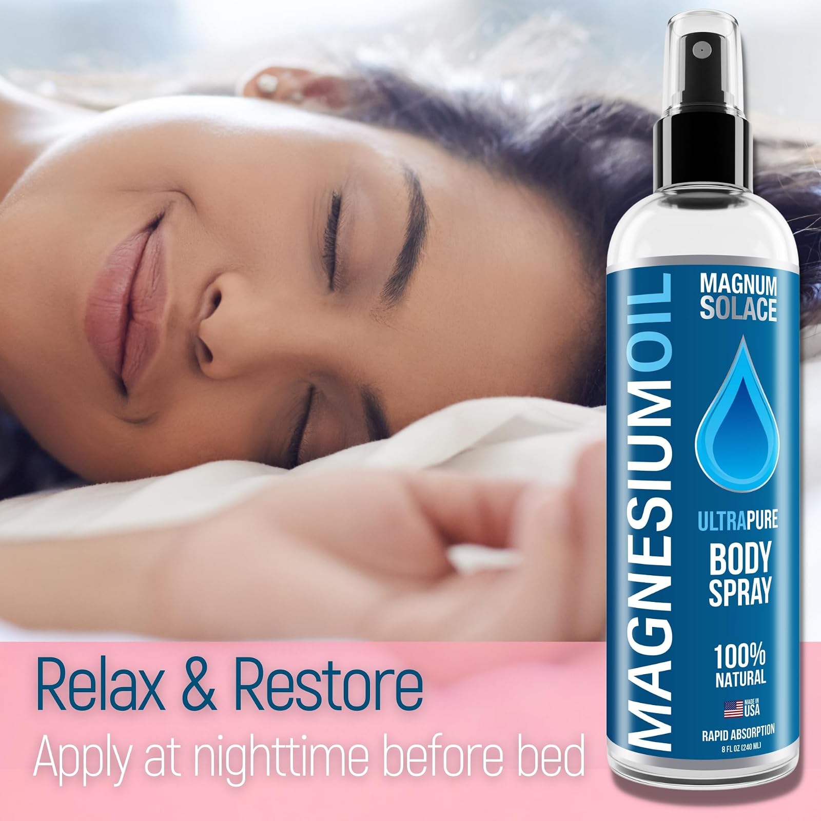 100% natural magnesium oil for sleep