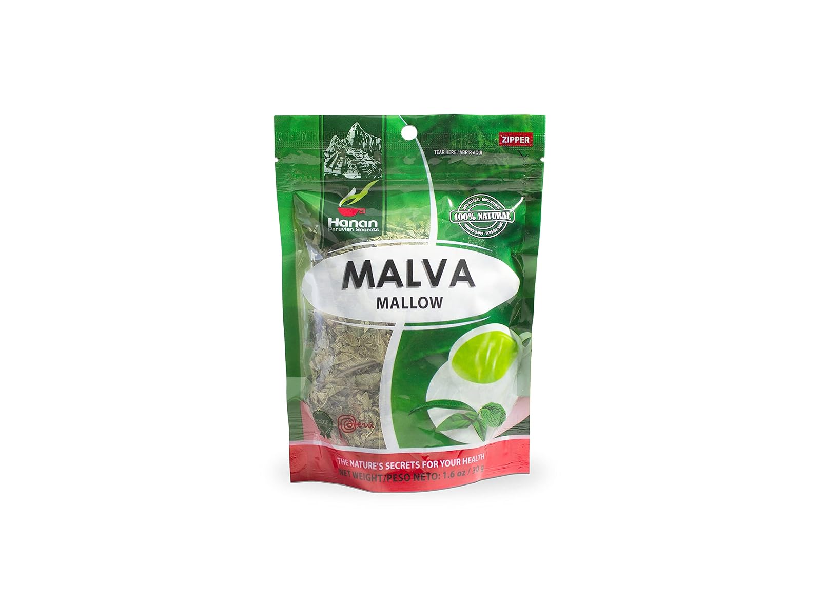 100% natural mallow herbal infusion