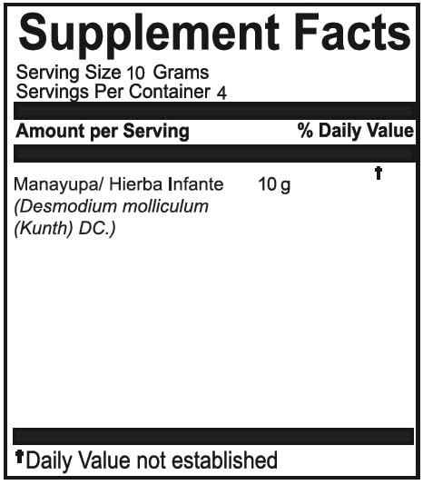 100% natural Manayupa for wellness