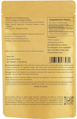 100% natural neem powder benefits