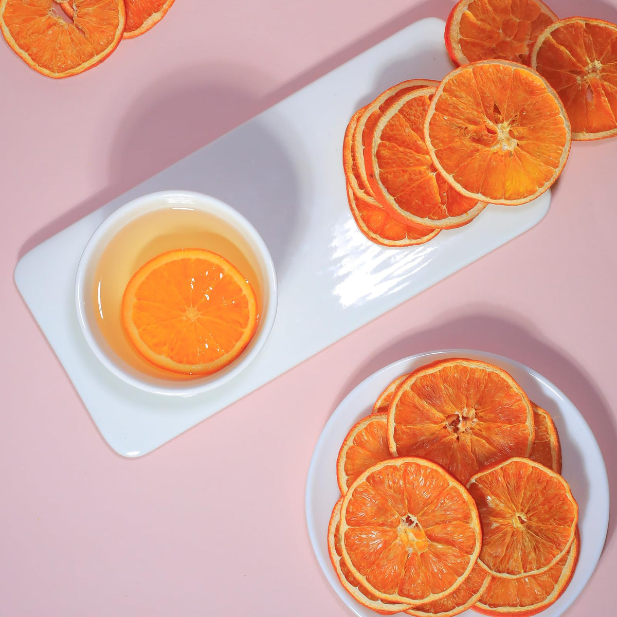100% natural orange tea slices