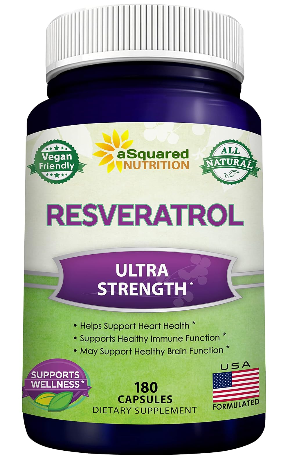 100% natural resveratrol capsules