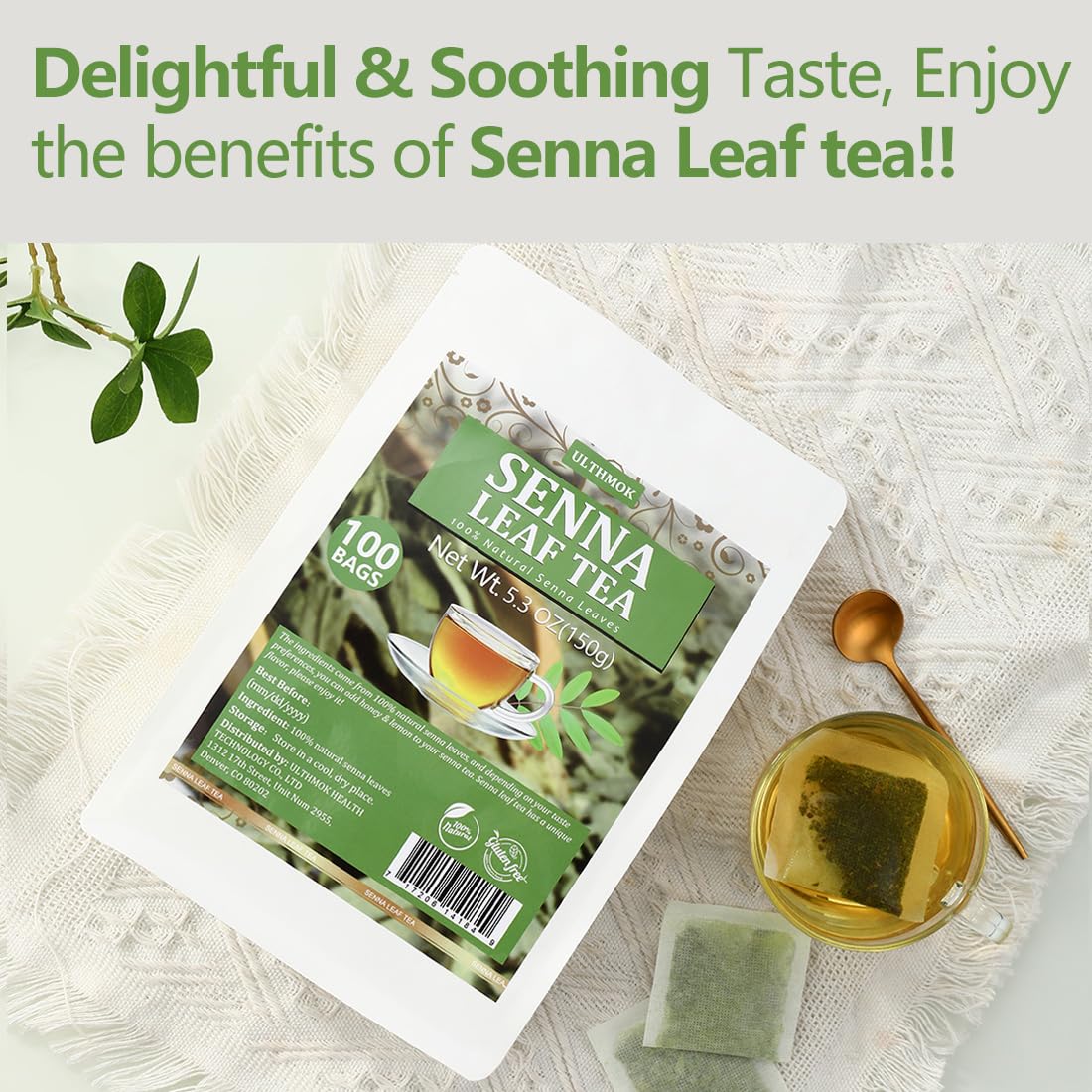 100% natural Senna tea bags