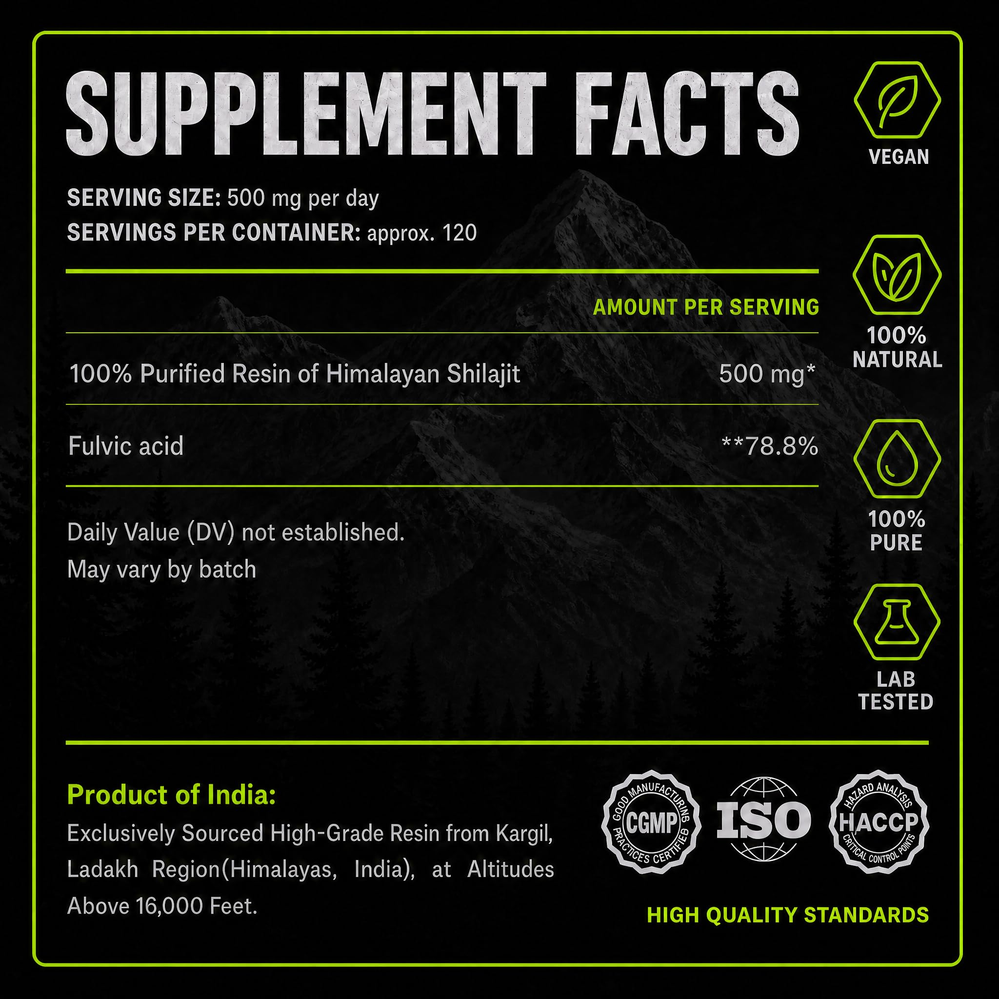 100% natural Shilajit for wellness